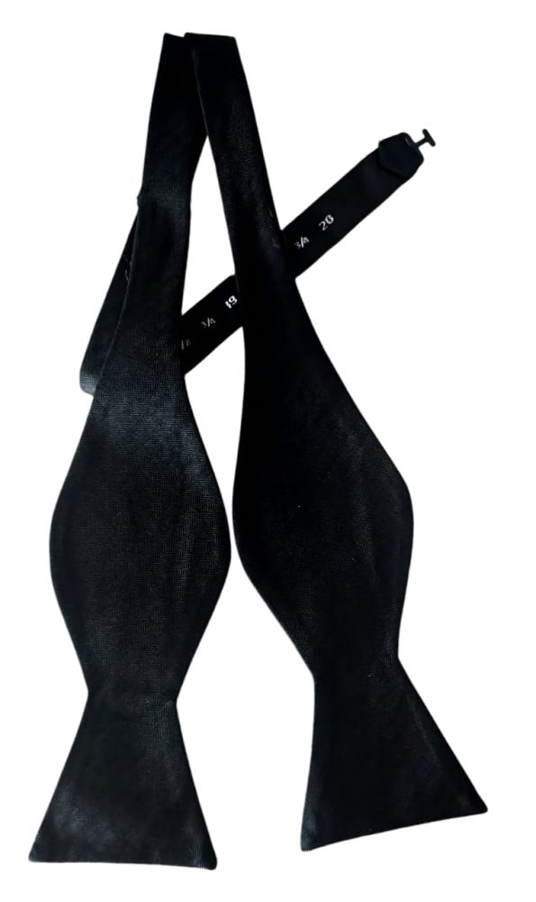 corbatin de lazo seda Negro - Lucíacorbatas